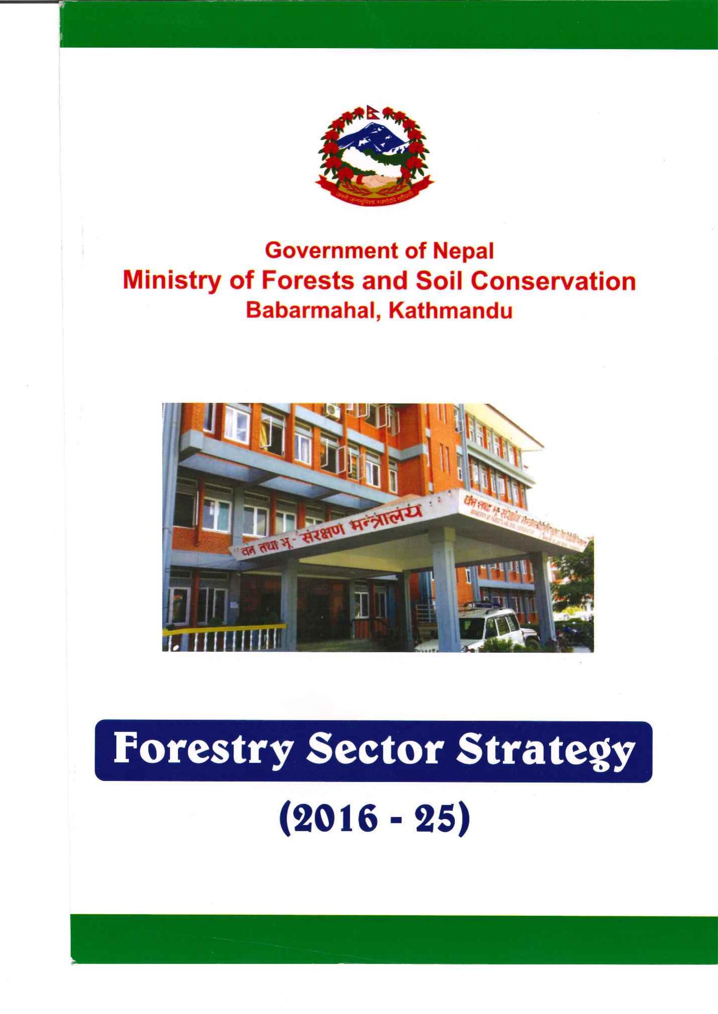 FORESTRY SECTOR STRATEGY (2016-25) nRead