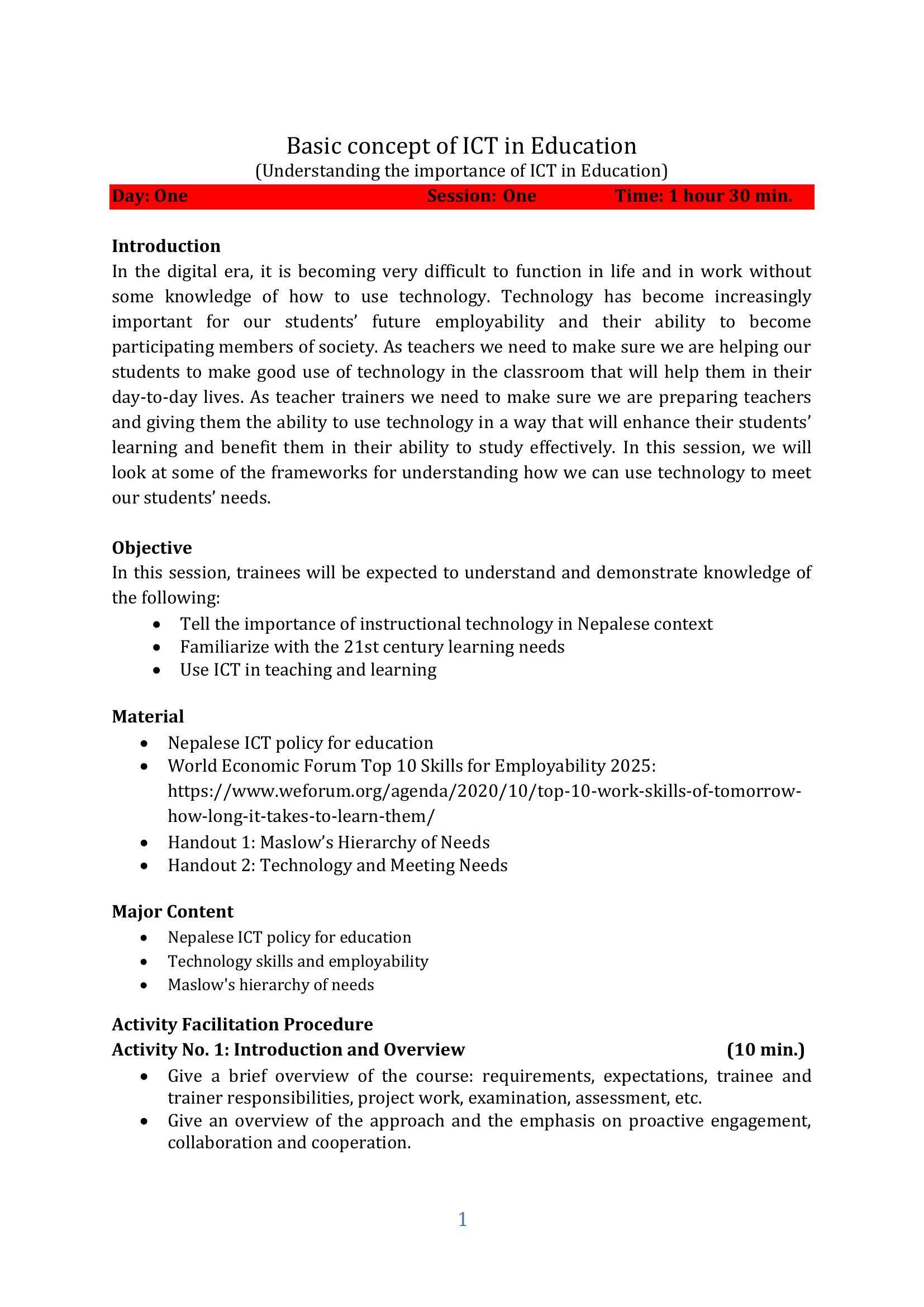 BASIC CONCEPT OF ICT IN EDUCATION (UNDERSTANDING THE IMPORTANCE OF ICT ...