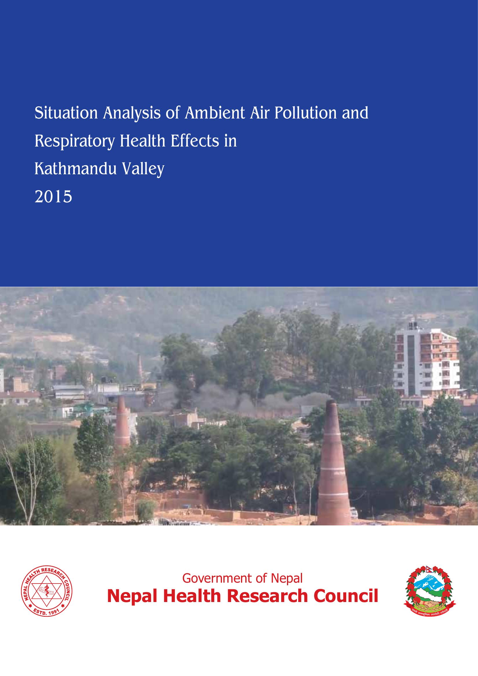 SITUATION ANALYSIS OF AMBIENT AIR POLLUTION AND RESPIRATORY HEALTH ...